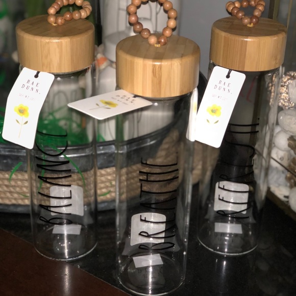 Rae Dunn | Other | Rae Dunn Glass Bottles | Poshmark